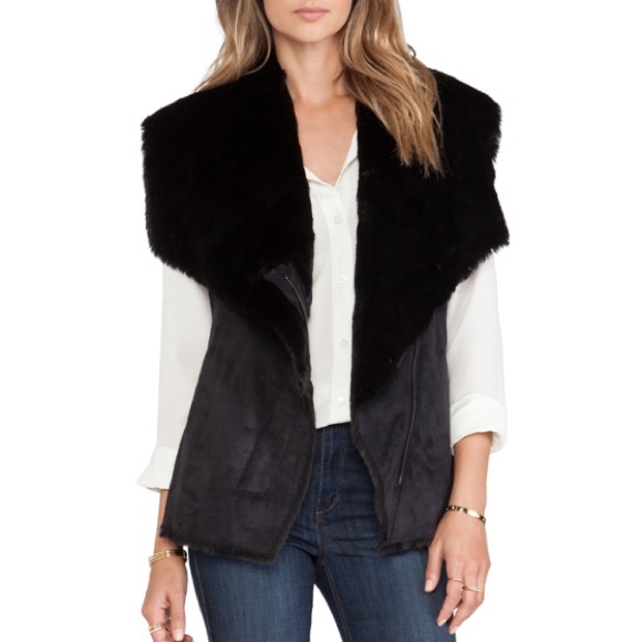 BCBGMaxAzria | Jackets & Coats | Bcbg Faux Fur Suede Vest | Poshmark